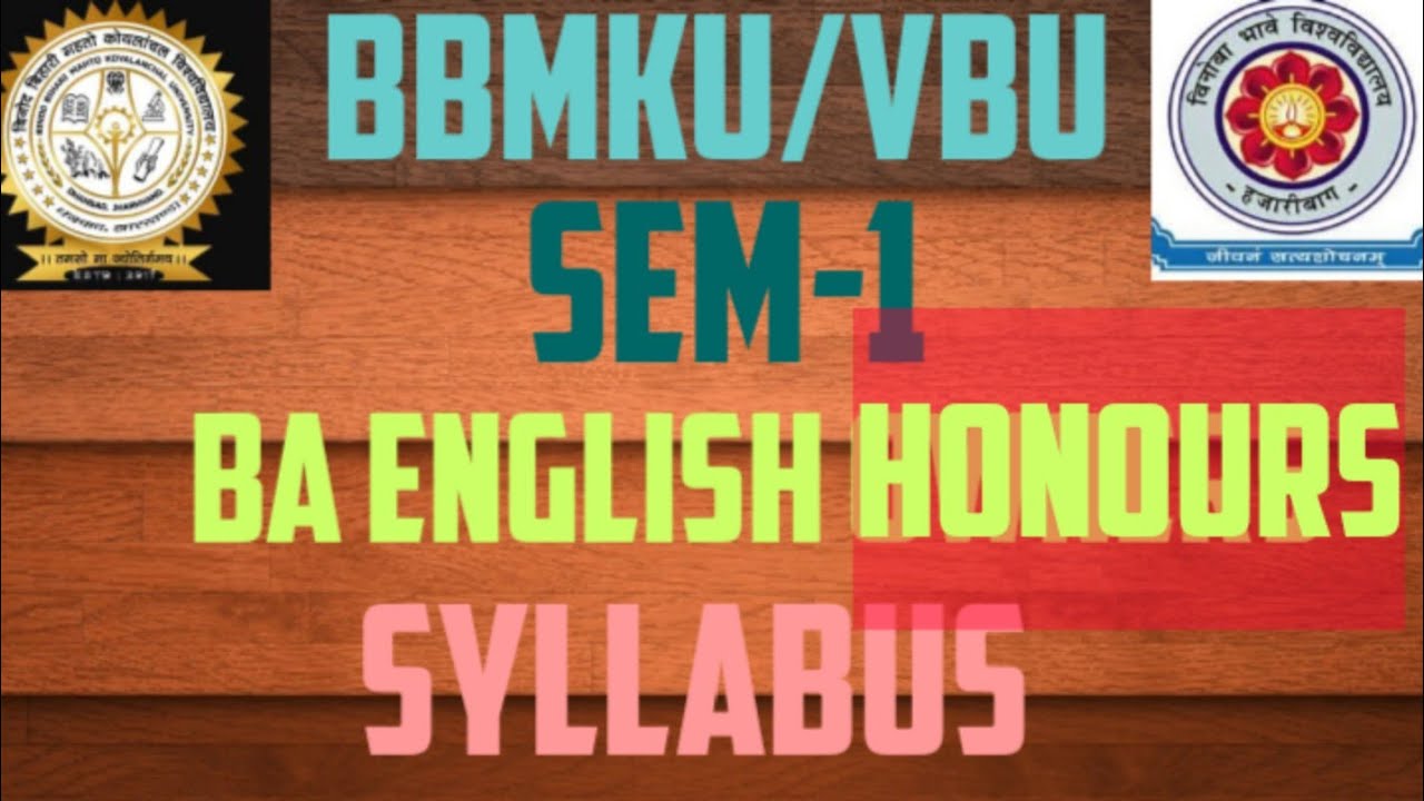 Ba English HONOURS SEM 1 SYLLABUS YouTube ba-english-honours-sem-1-syllabus-youtube