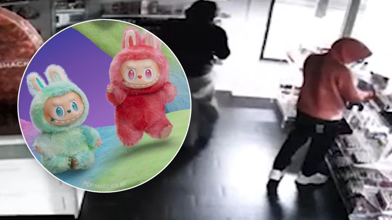 Video shows thieves going after viral Labubu dolls at local makeup ...