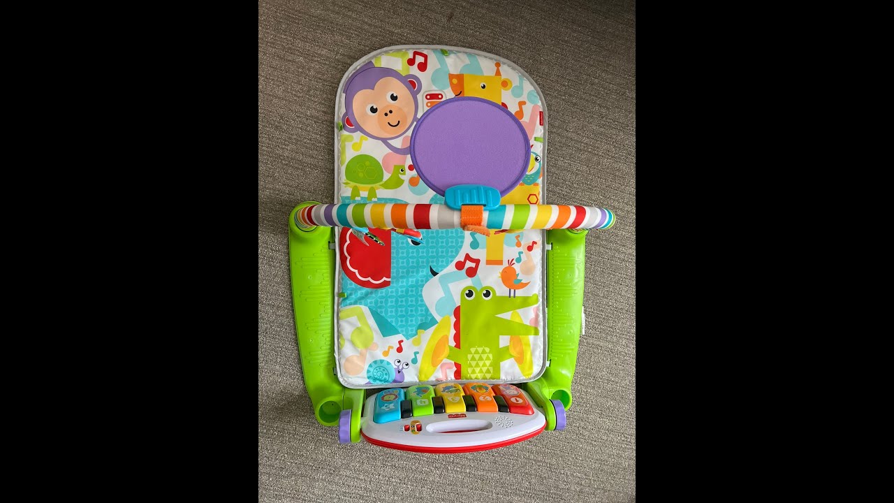 Fisher Price Deluxe Kick and Play Piano Gym - YouTube