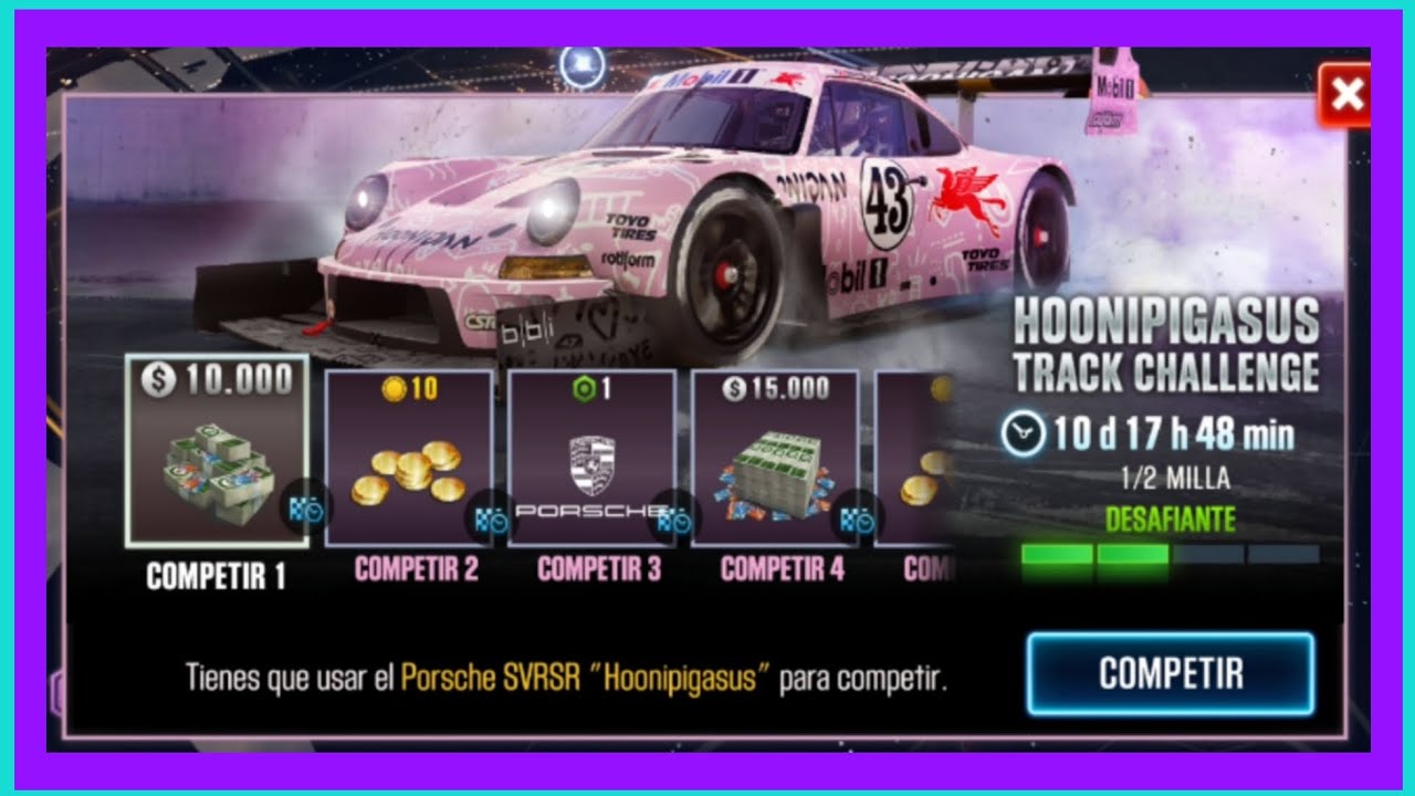 [CSR2] HOONIPIGASUS TRACK CHALLENGE+REQUIRED PARTS - YouTube