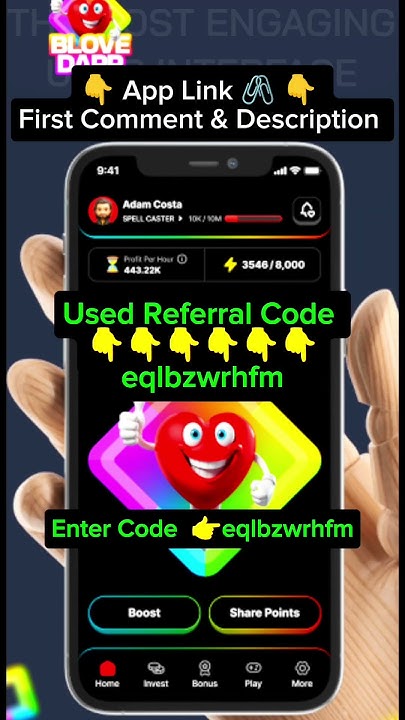 Blove Dapp Registration Process !Blove dapp download & Refferal code ! Blove dapp signup - YouTube