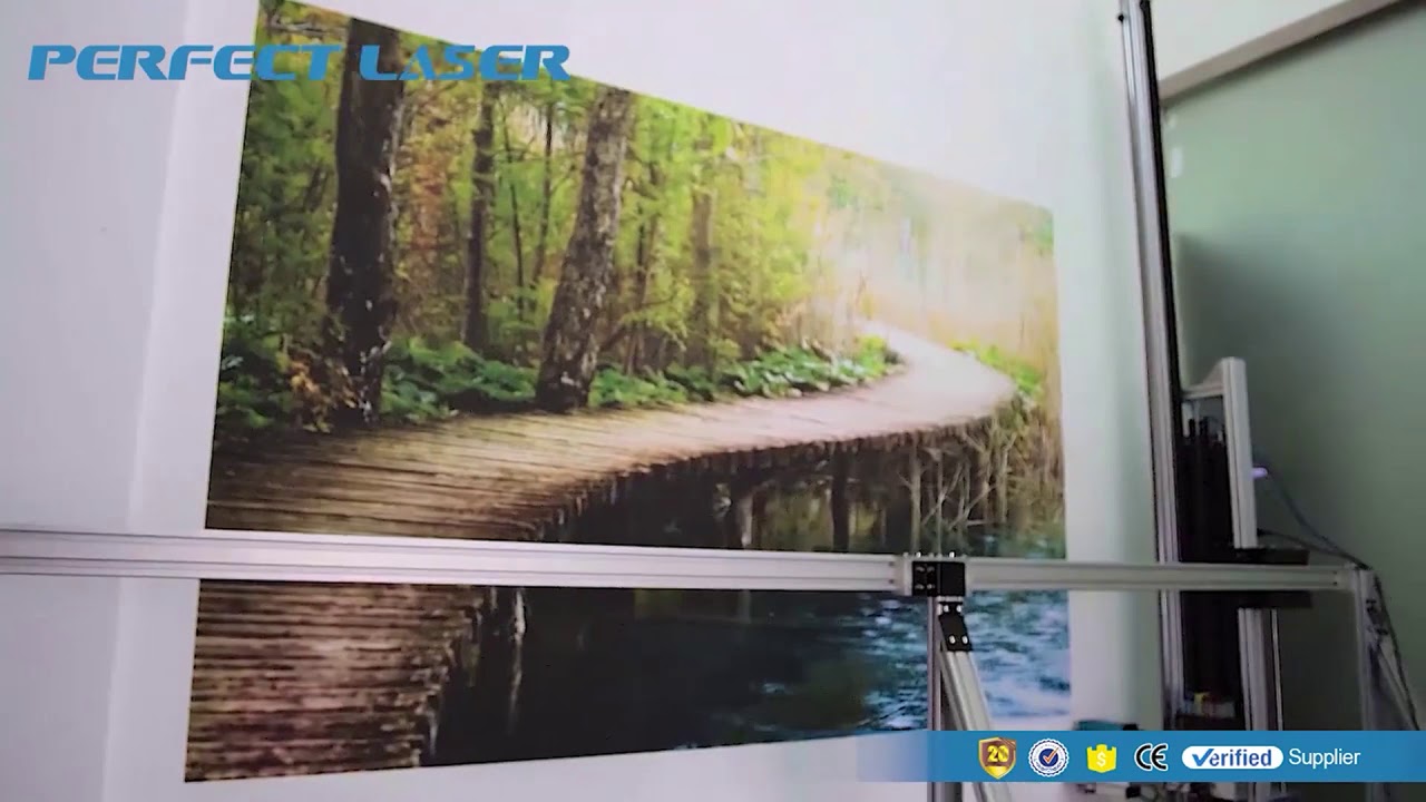 The Applications of the Vertical wall Inkjet Mural Printer - YouTube