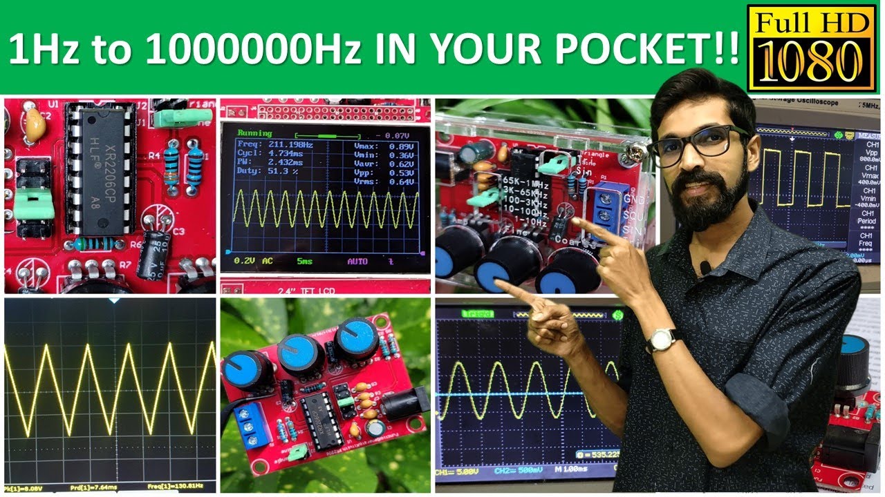 1Hz മുതൽ 1000000Hz വരെ സിഗ്നലുകൾ ഉത്പാദിപ്പിക്കുന്ന സർക്യൂട്ട് ബോർഡ് ...