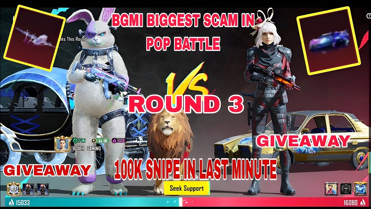BGMI/PUBG ROUND 3 POP BATTLE| LAST MINUTE SNIPE | BIGGEST SCAM IN POP ...