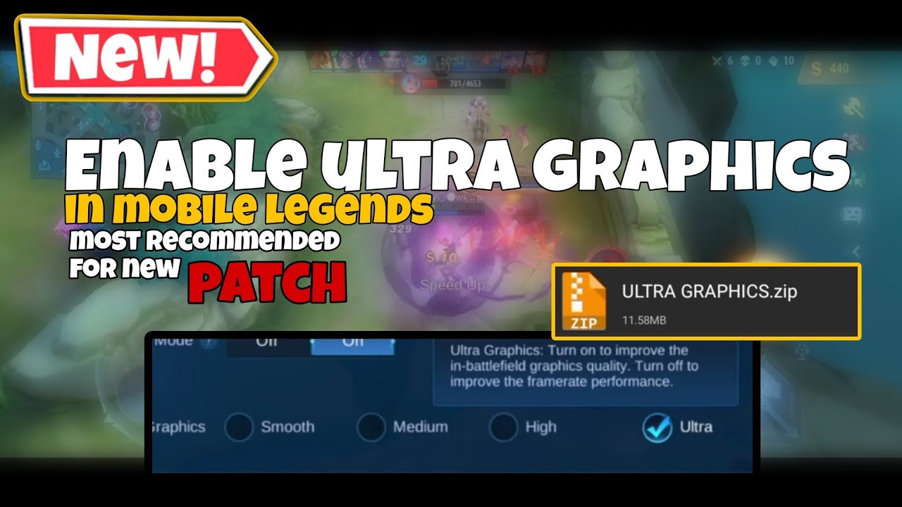 NEW🔴 ENABLE ULTRA GRAPHICS IN MLBB NEW ARLOTT PATCH | UPDATED CONFIG ...