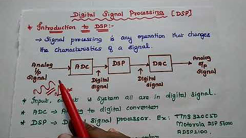 Digital Signal Processing / DSP / DTSP - YouTube
