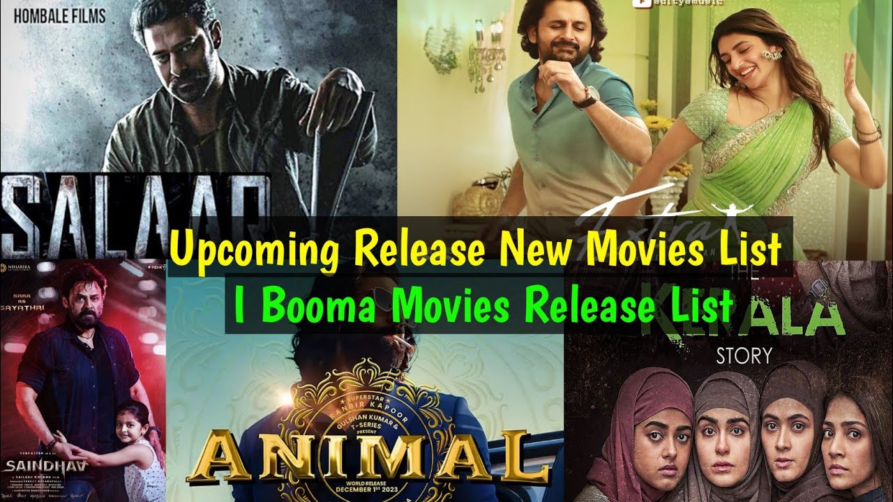 Upcoming New Latest Telugu I Booma Movies Release List|SALAAR Movie ...