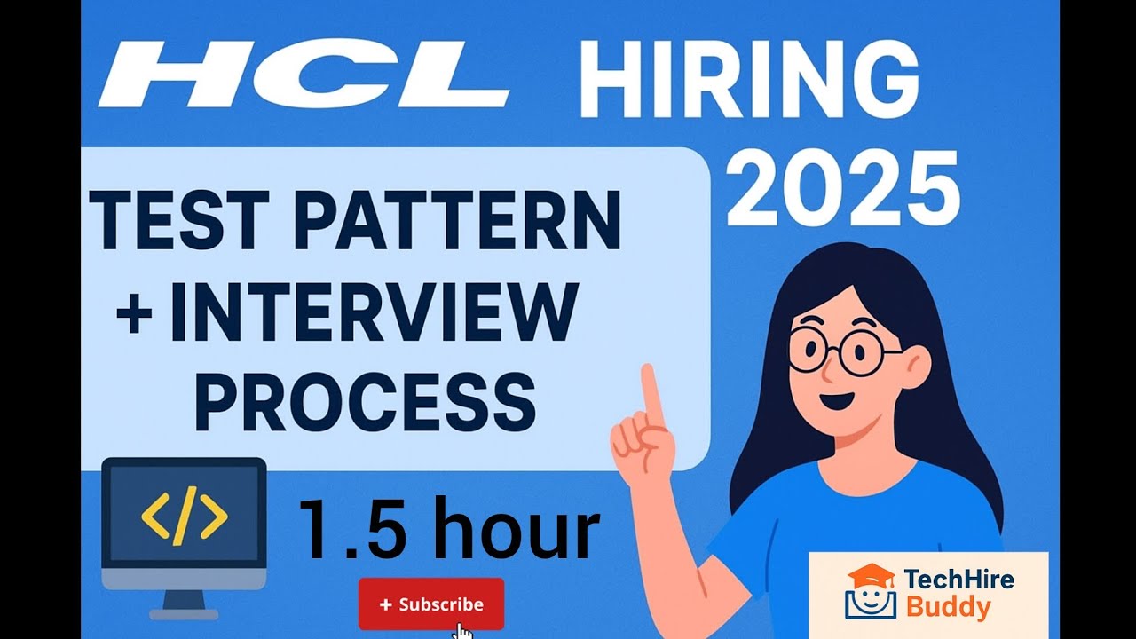 HCL Technologies Hiring 2025 | Test Pattern, Coding Round & Interview ...