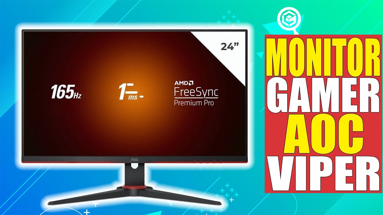 MONITOR GAMER 165HZ 1MS AOC VIPER 24” 24G2SE - YouTube