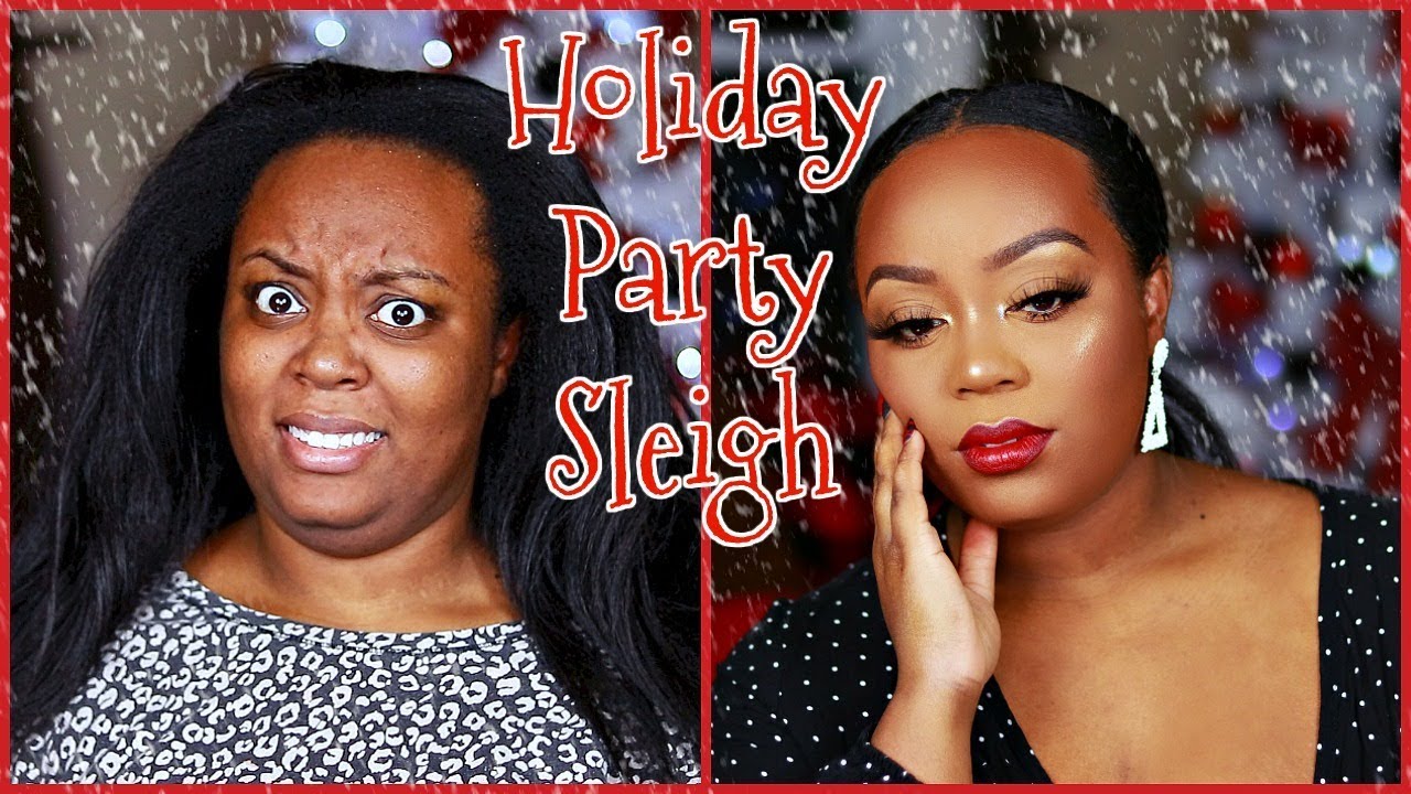 1 HOUR MAKEUP GLAM TRANSFORMATION.... Holiday Party Ready! - YouTube