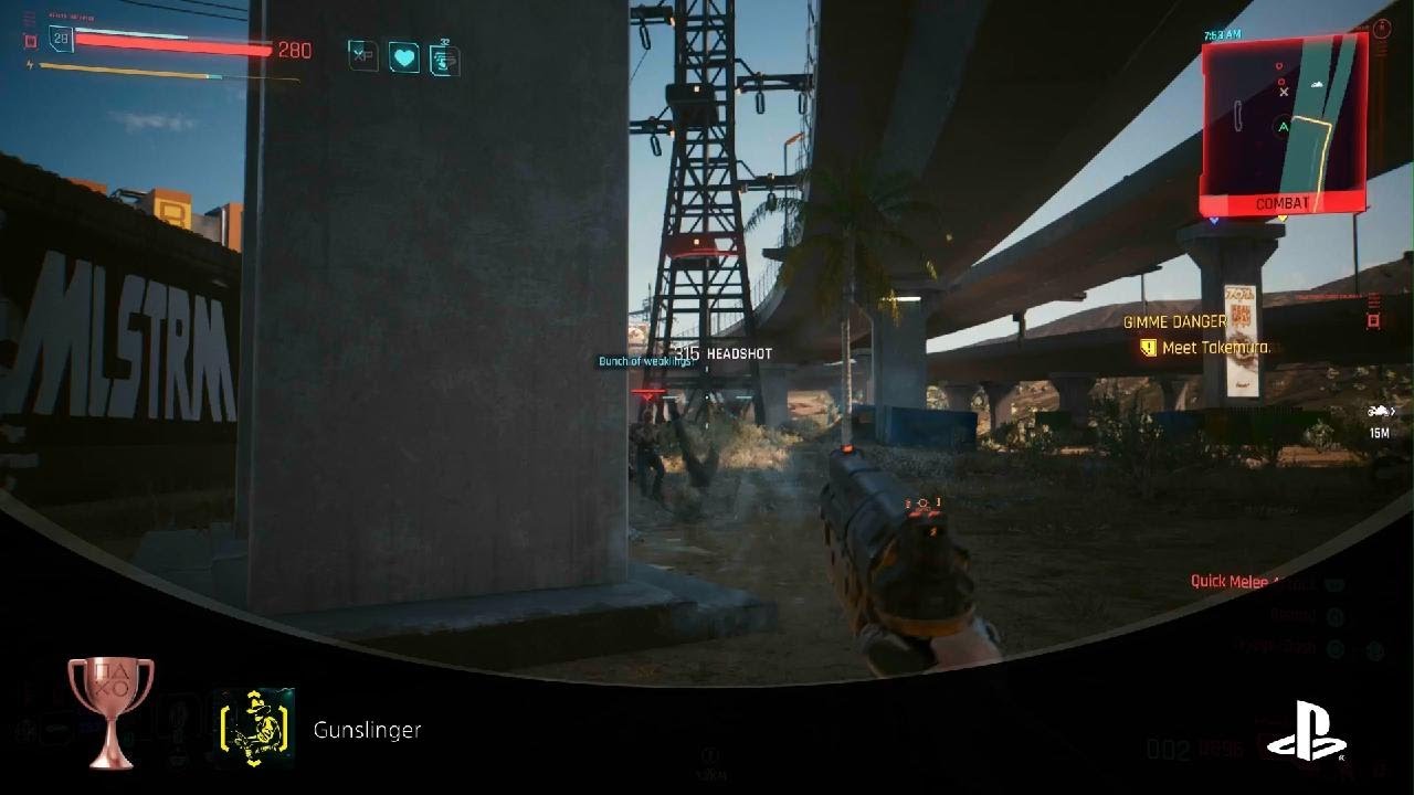 Cyberpunk 2077 - Gunslinger Trophy 🏆 - YouTube