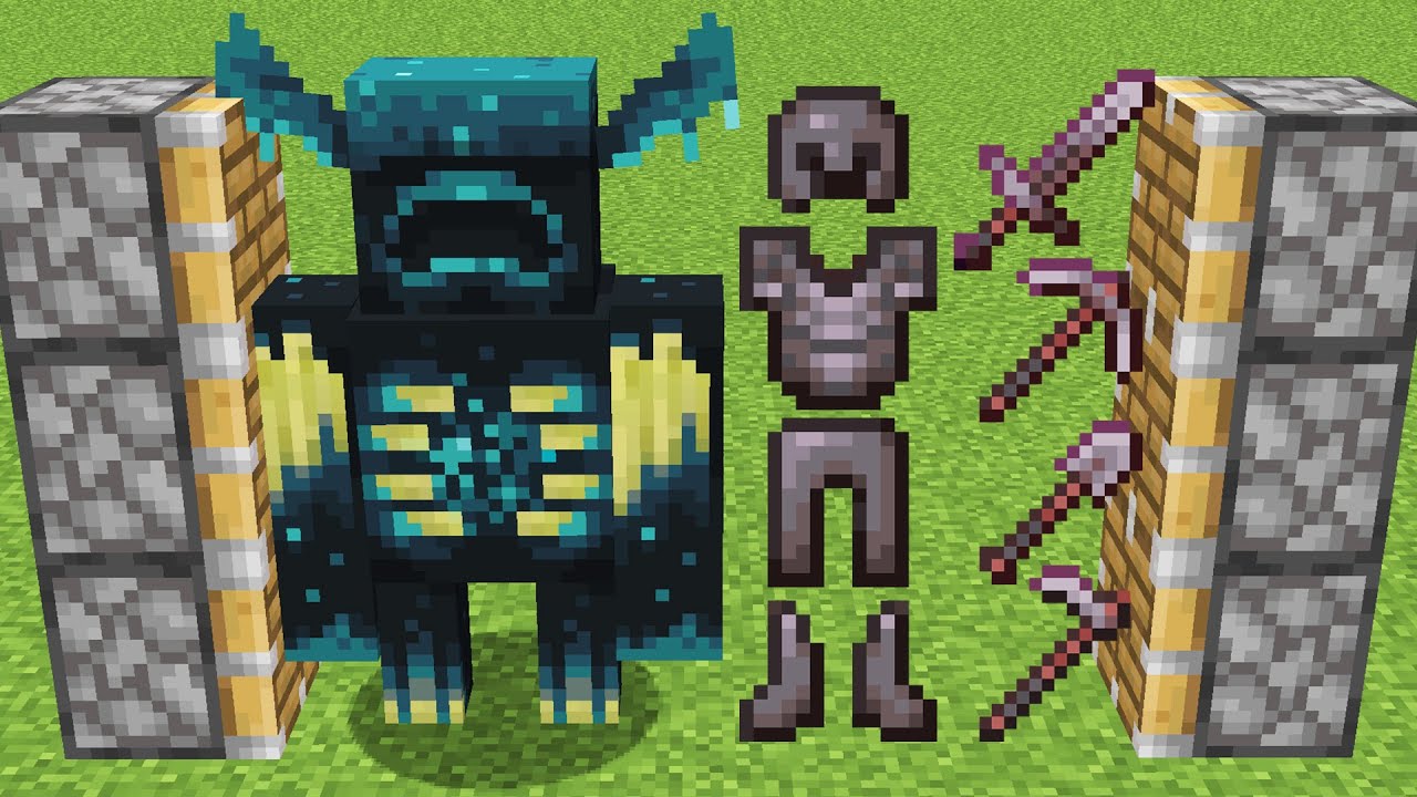 warden + all netherite armor = - YouTube