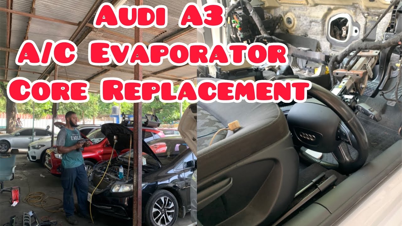 Audi A/C Evaporator Core Removed - YouTube
