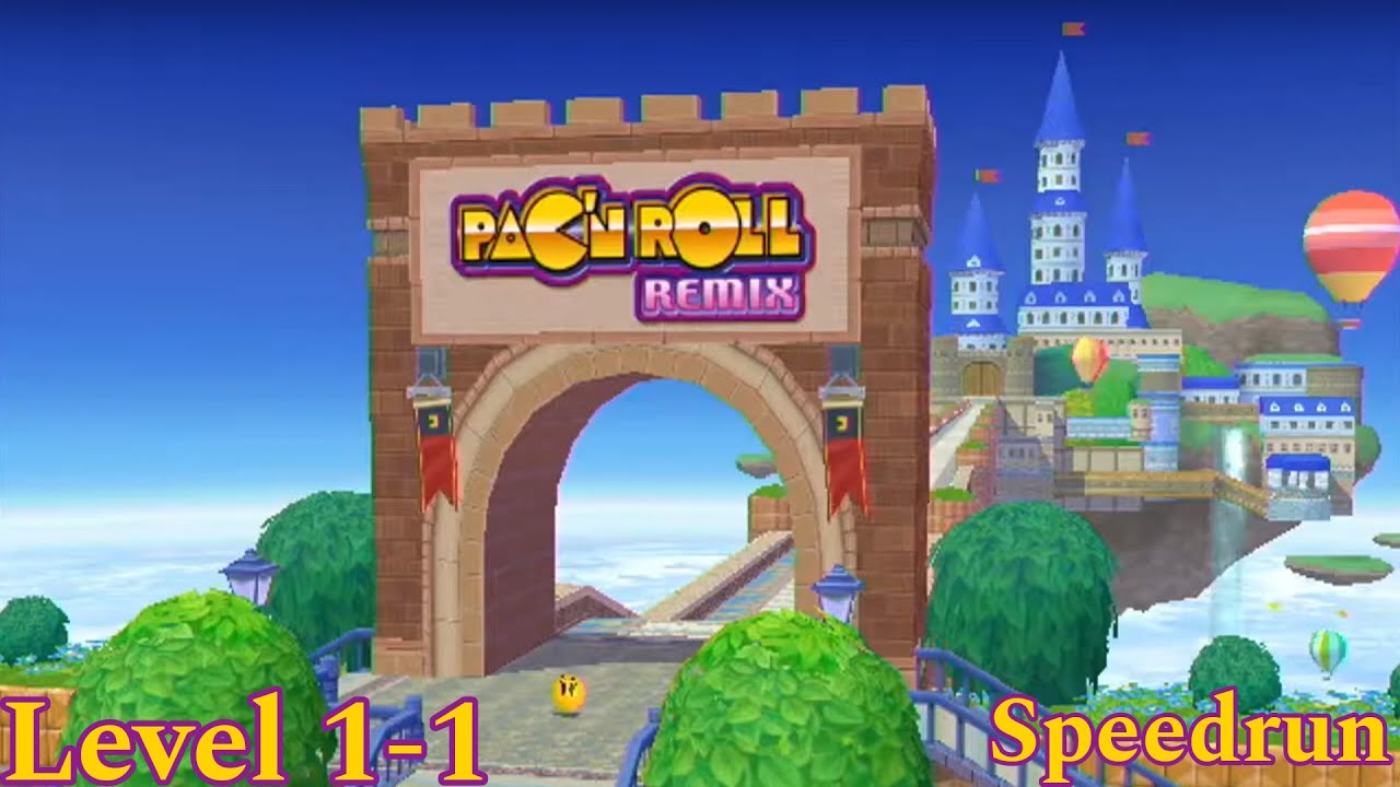 Pac'n Roll Remix Level 1-1 Speedrun 34:70 (Museum+) - YouTube