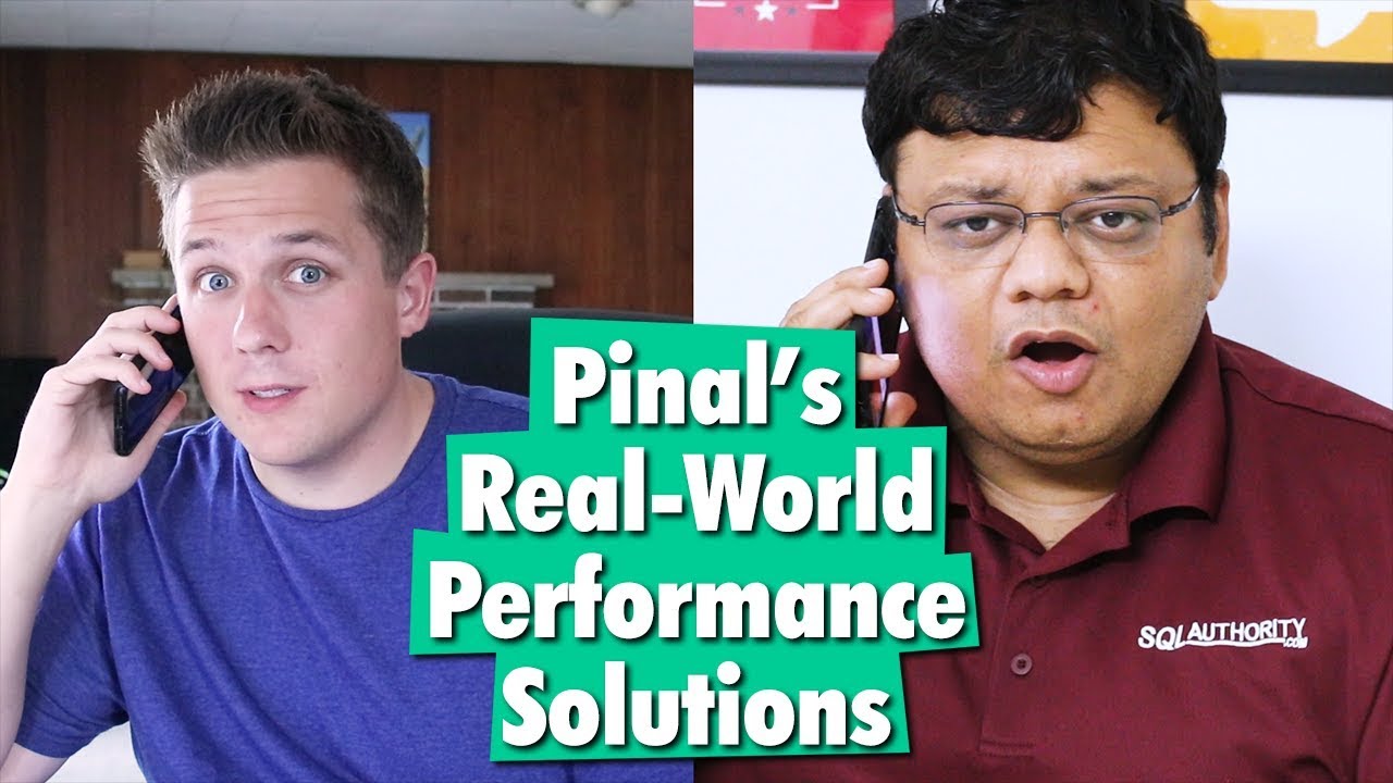 Pinal Dave's Real World Performance Solutions - YouTube