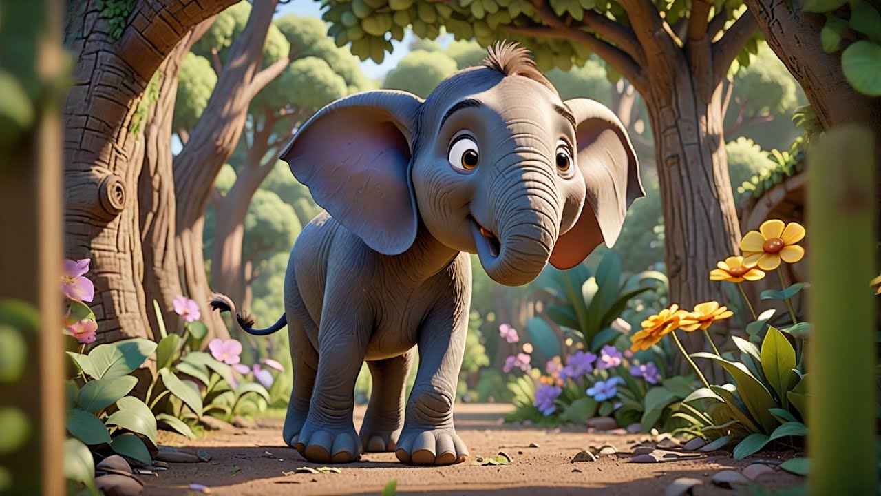 Ellie Elephant Jumps in Mud | Animal Rhymes for Kids | Fun Baby Songs ...