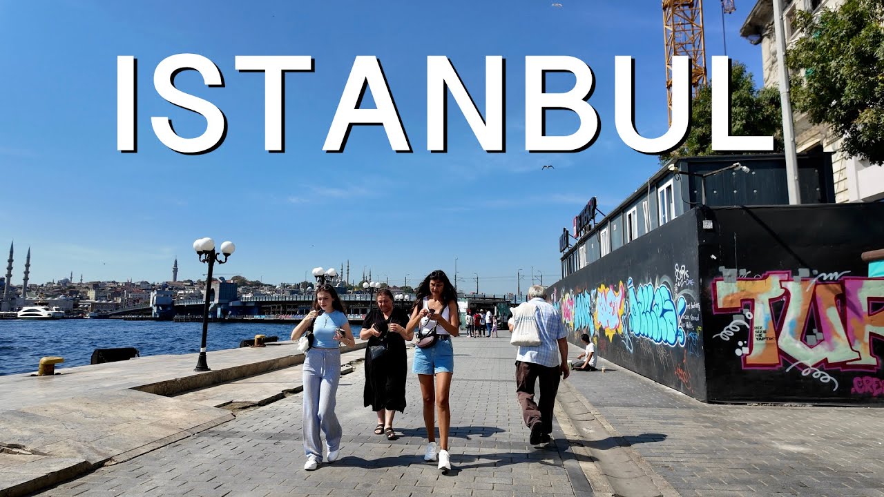 Exploring the Galata Bridge Walk: From Karaköy to Eminönü - YouTube