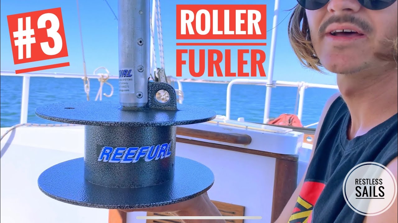Installing a REEFURL roller furler at anchor! | Restless Sails Ep.3 ...