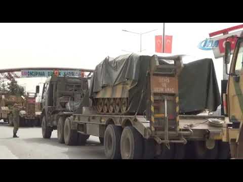 Afrin'e askeri araç sevkıyatı