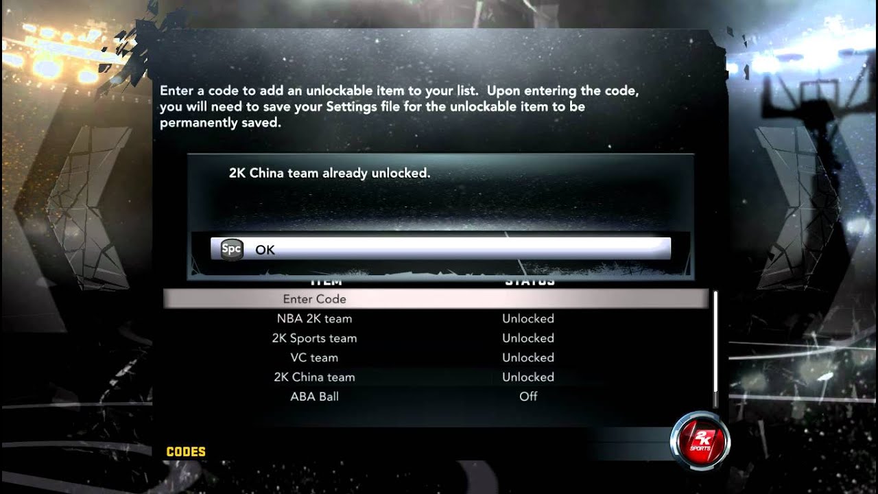 NBA 2K12 Cheat Codes & Unlockables - YouTube