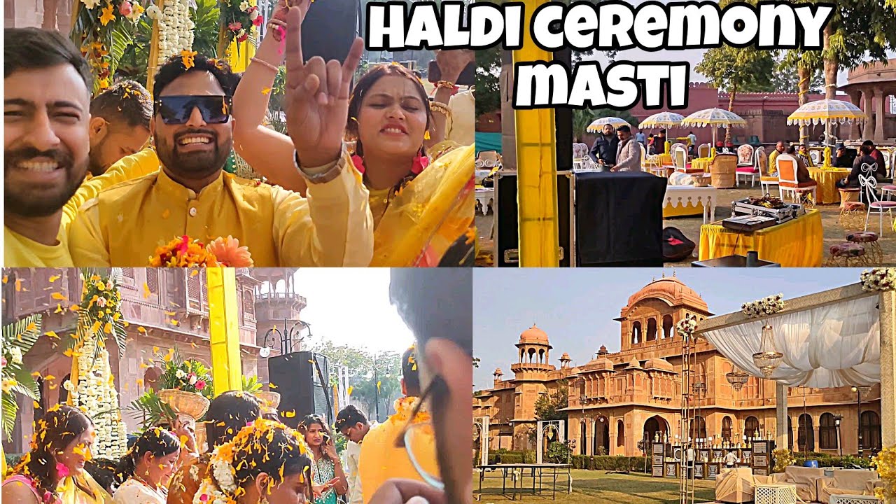 Behen ke Haldi function mei full enjoy kia | Attended Haldi ceremony in ...