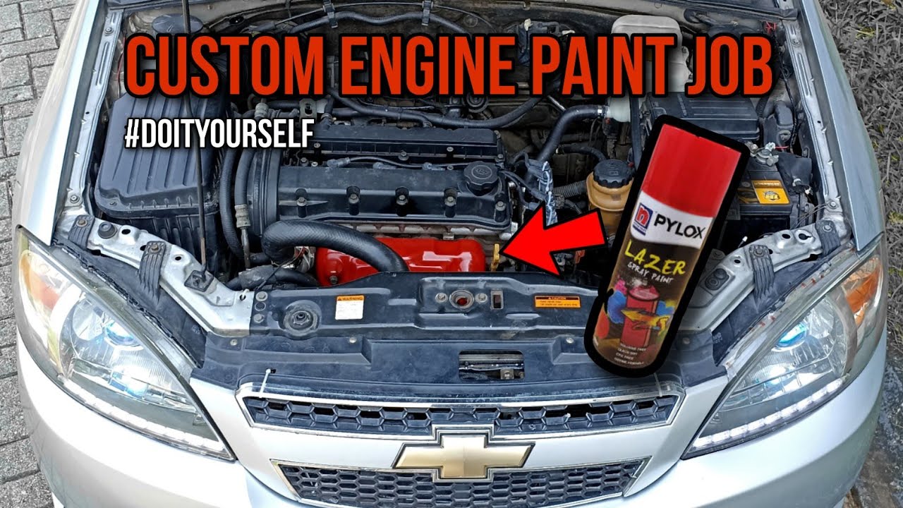 Cara Mudah CAT MESIN MOBIL Tanpa Alat Khusus | Dijamin Tahan Panas ...