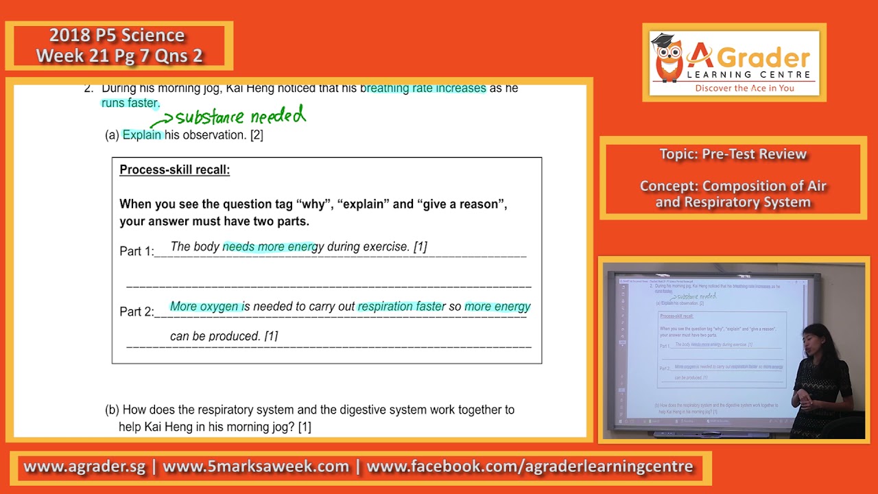 2018 - P5 Science - Week 21 - Pre-Test Review (Composition of Air and ...