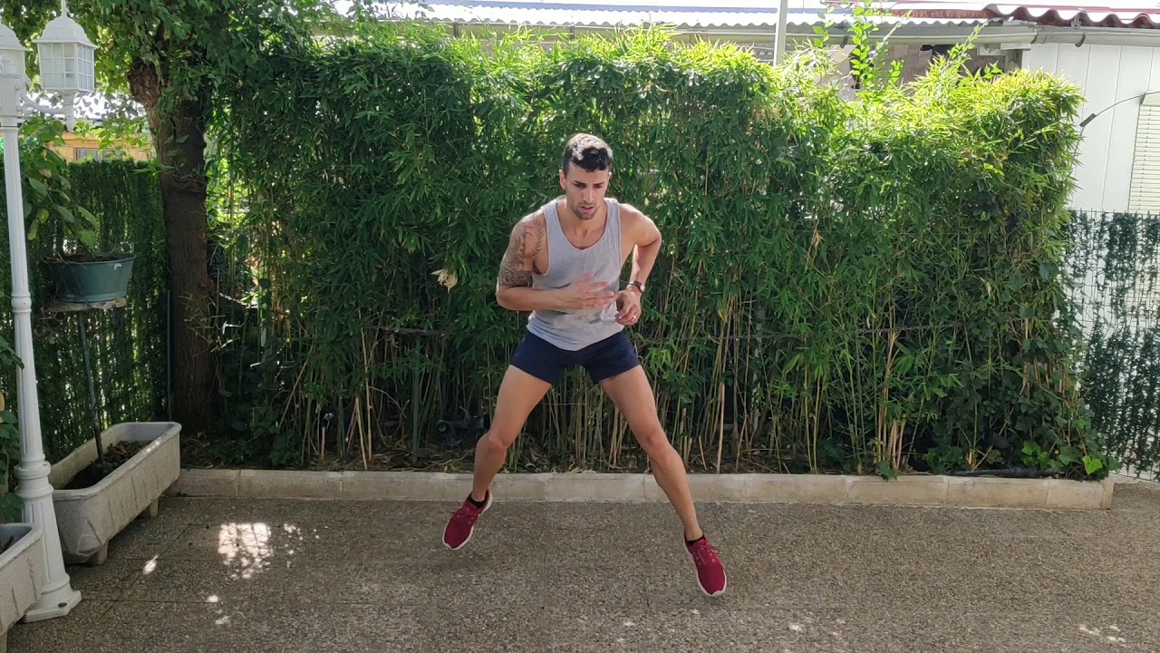 Ejercicio saltos laterales continuos - YouTube