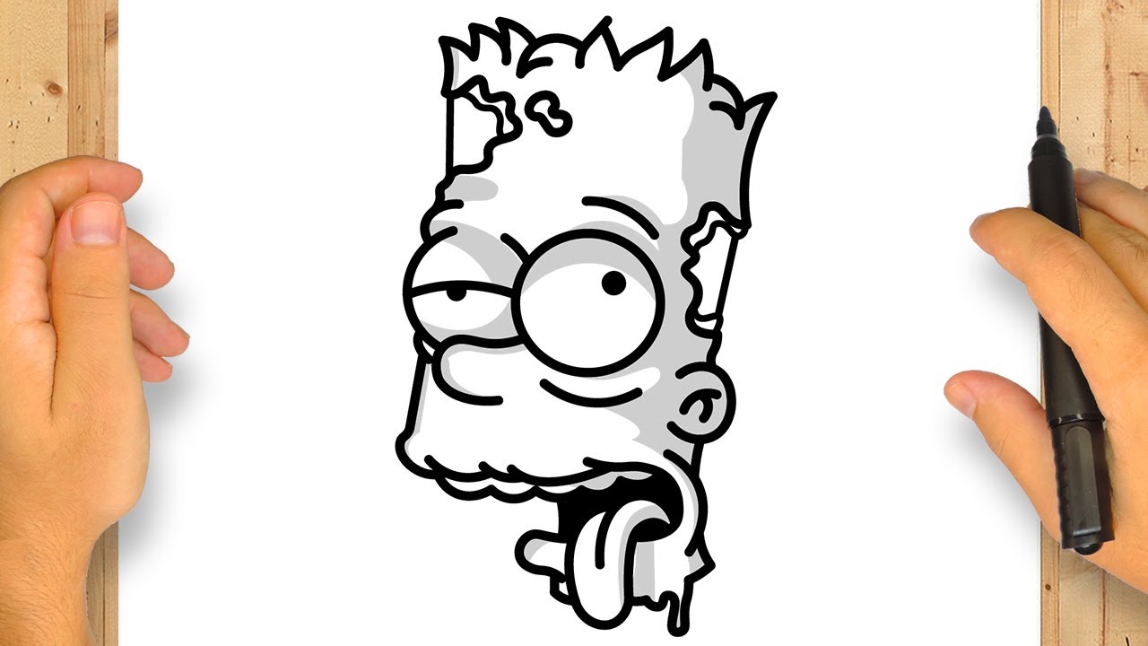 CÓMO DIBUJAR A BART SIMPSON | HALLOWEEN | Paso a Paso Simple y Fácil ...