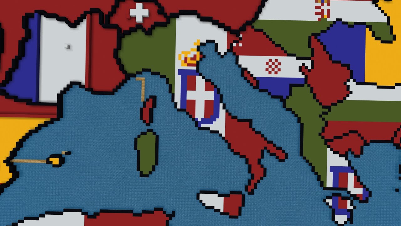 How to build italy in minecraft - YouTube