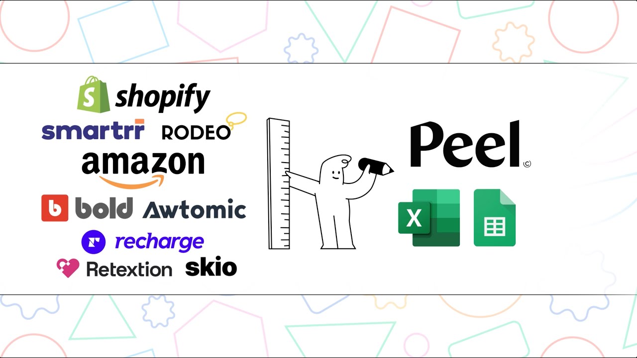 Peel helps you export your data to Google Sheets and Excel - YouTube