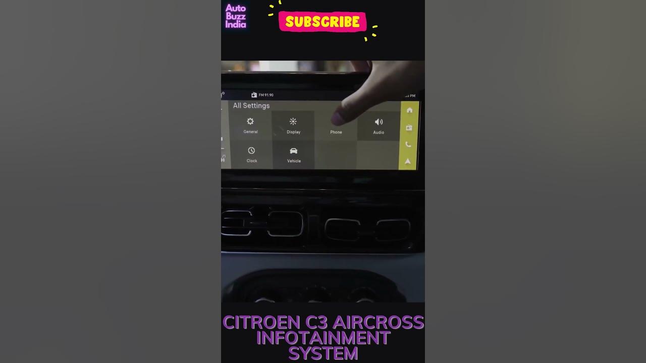 Citroen C3 Aircross Infotainment System #shorts - YouTube