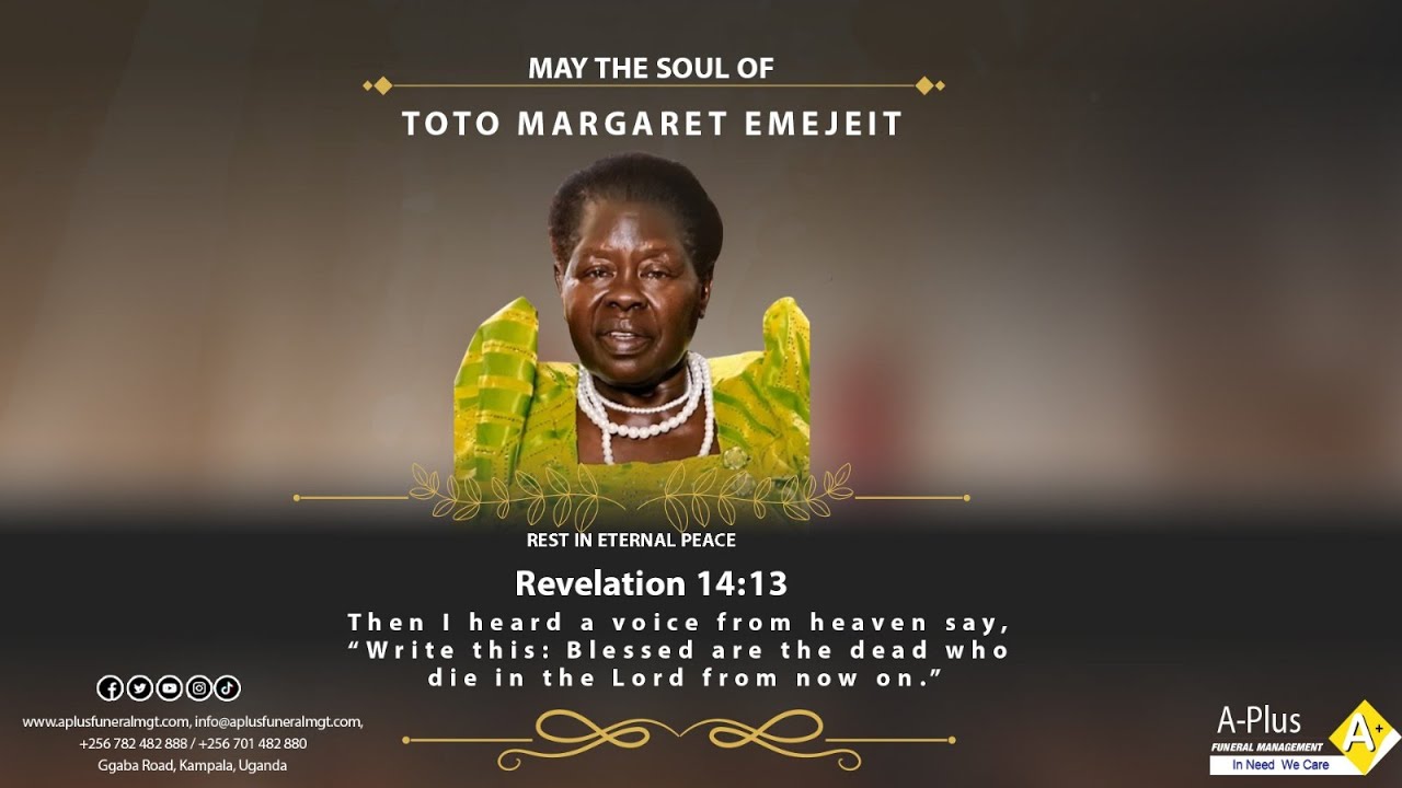 Celebrating the Life of the Late TOTO MARGARET EMEJEIT - YouTube