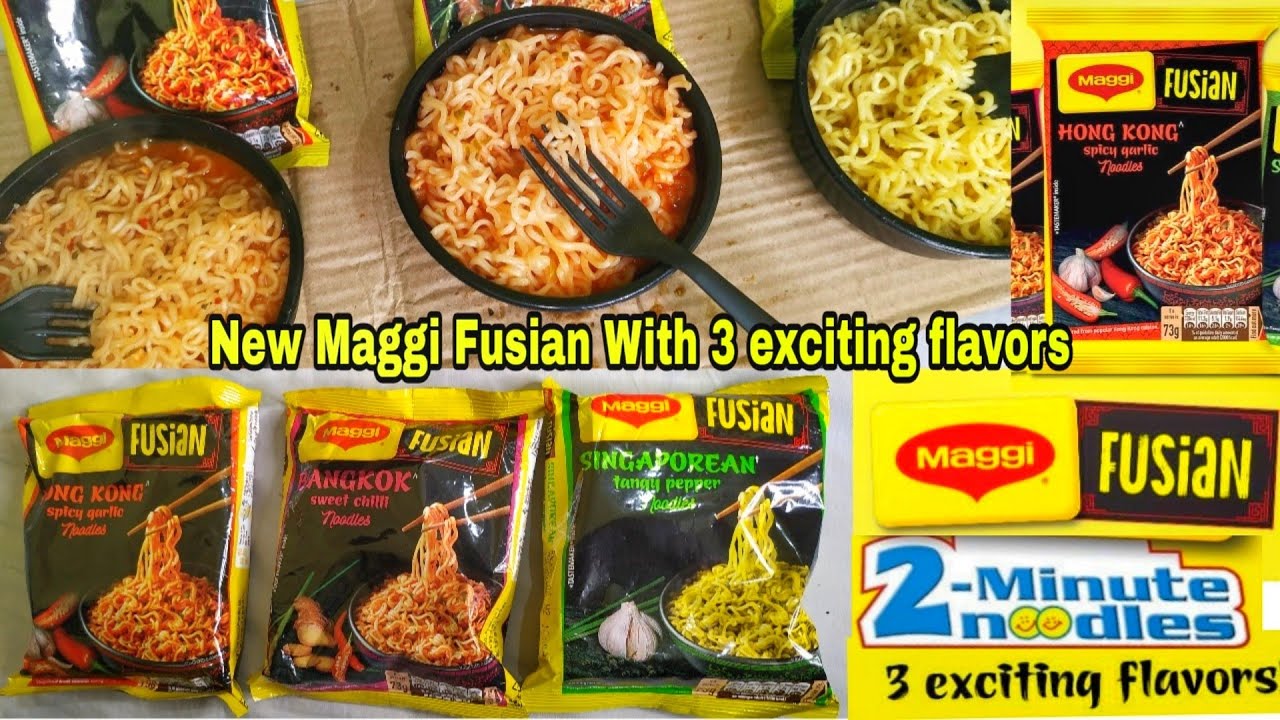 New Maggi Fusian Try Kiya kya || 3 different flavors || - YouTube
