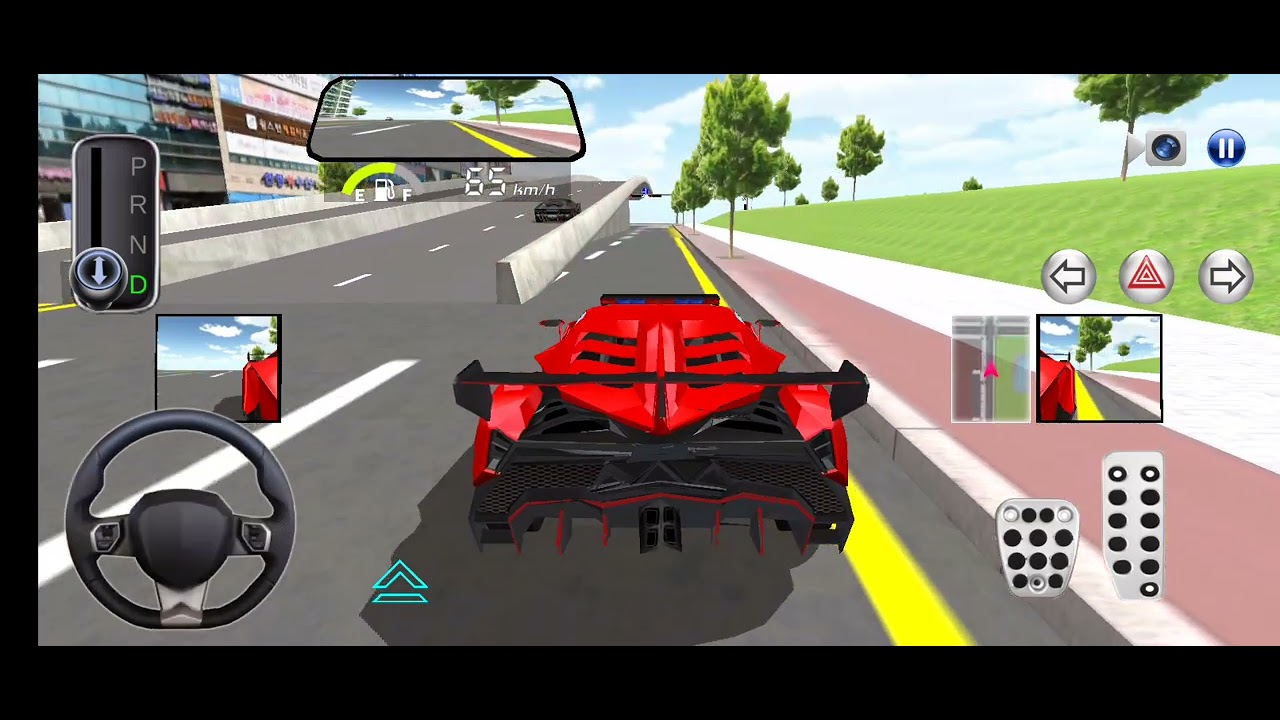 3D Driving Class Game - Super ♥️ Red police Car Simulator Game ...