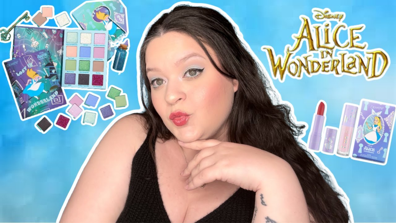 COLOURPOP HAUL & TRY-ON FEAT. NEW ALICE IN WONDERLAND COLLECTION - YouTube