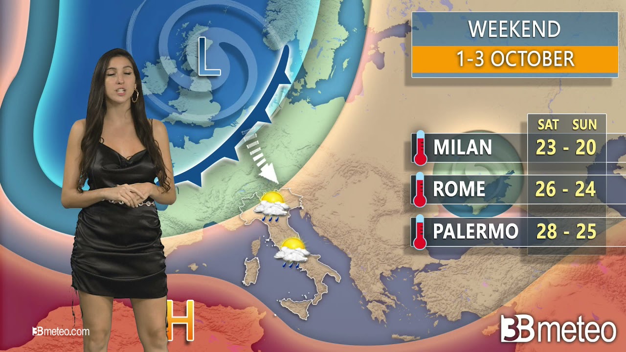 Weather forecast for THIS WEEKEND in Italy - YouTube