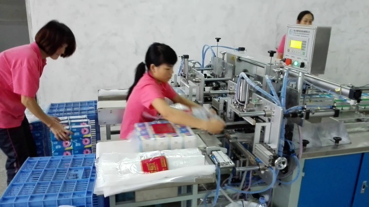 facial tissue plastic package middle packaging machine 10bags/package ...