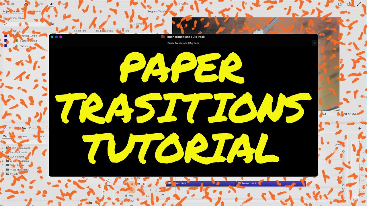 Paper Transitions | TUTS Adobe Premiere Pro - YouTube