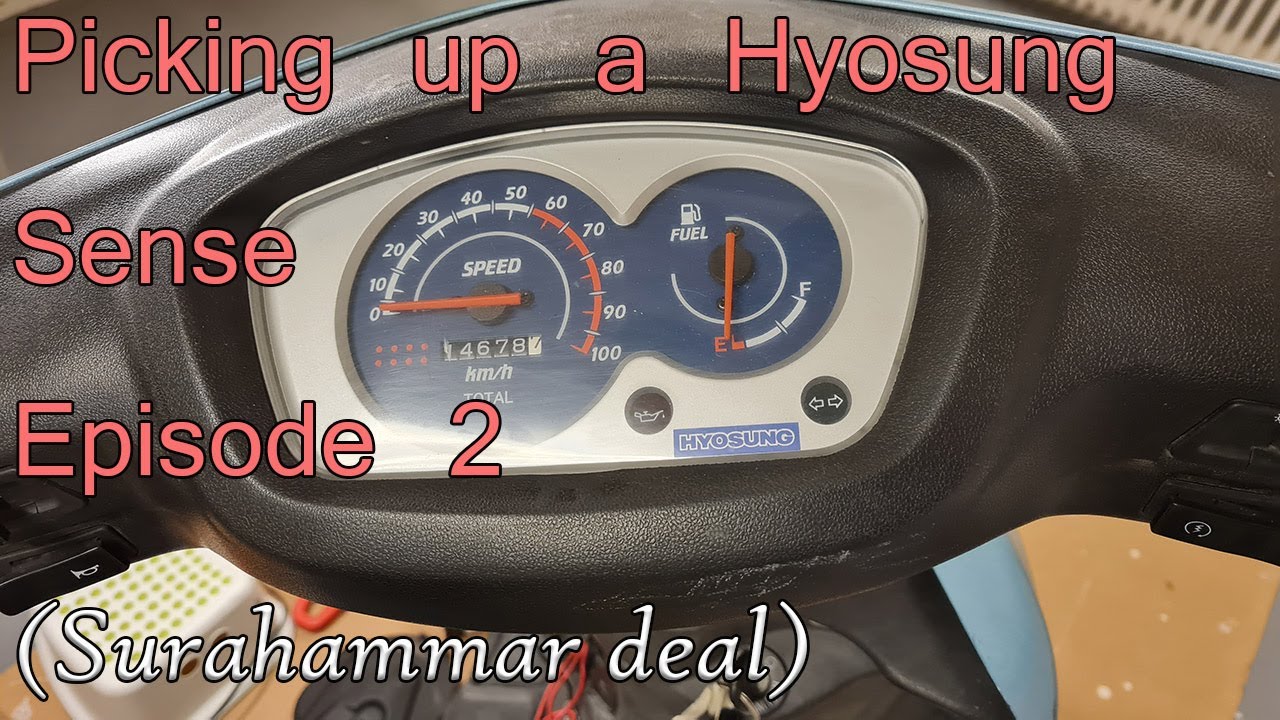 Picking up a Hyosung Sense 2001 in Surahammar Ep 2 - YouTube