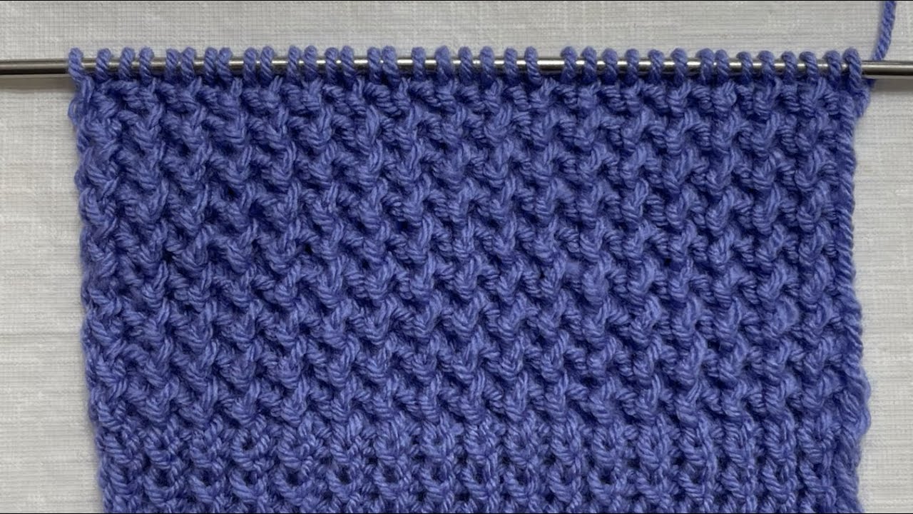 Super Easy Stitch Pattern for Beginners, Useful for Many Knitting ...