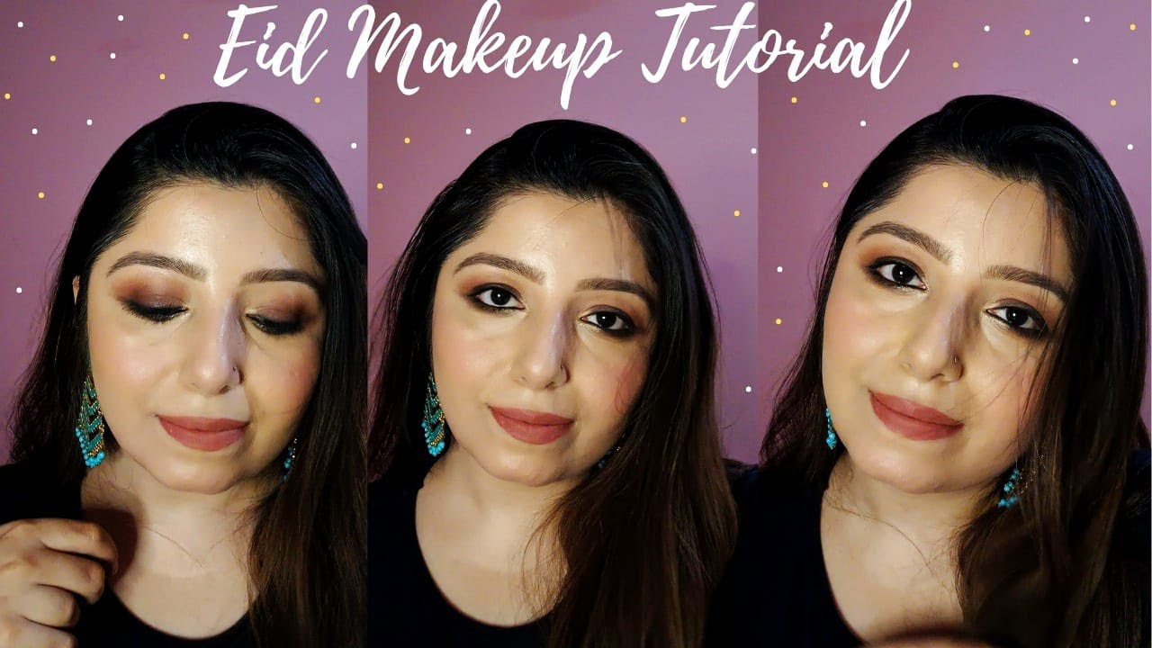 Easy Eid Makeup Tutorial in Hindi 2023 | how to do Classic Brown Smokey Eyes - YouTube