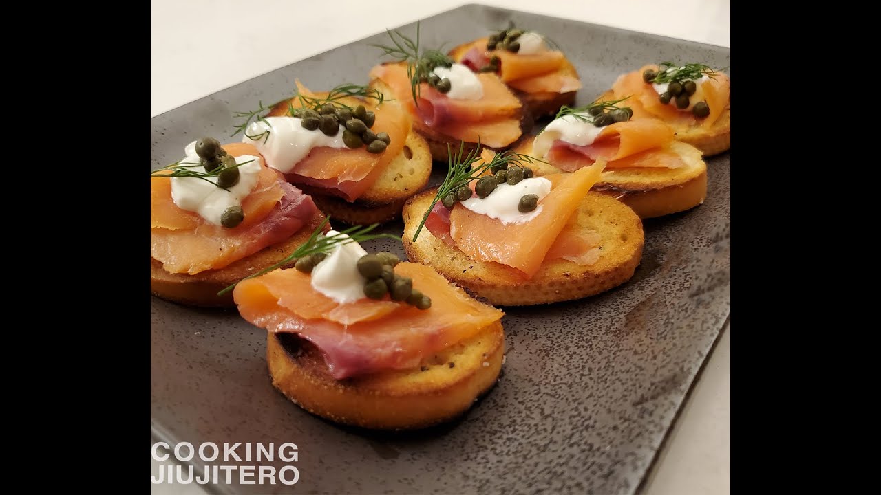 Easy Smoked Salmon Canapes | Ultimate Appetizers - YouTube