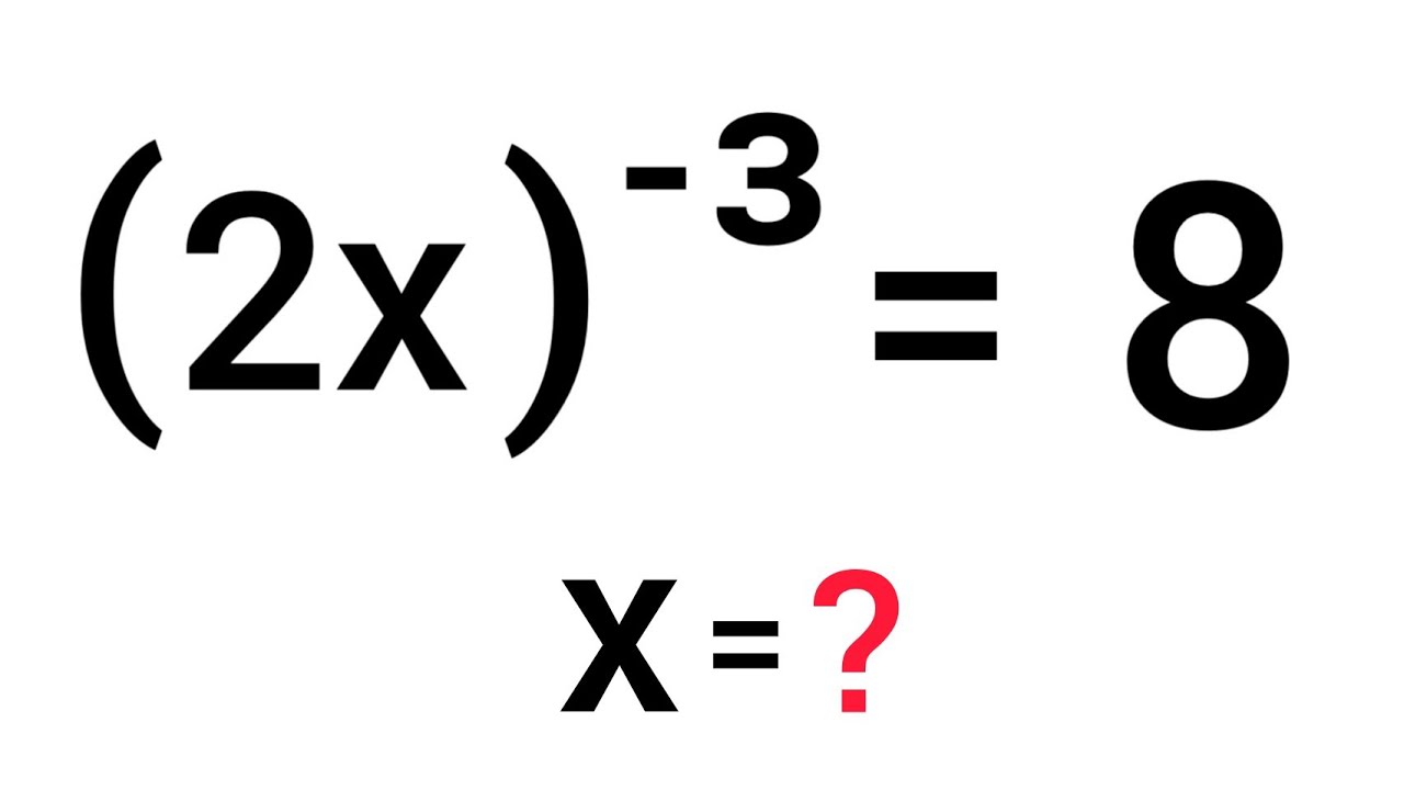 What is the value of X in this equation? - YouTube