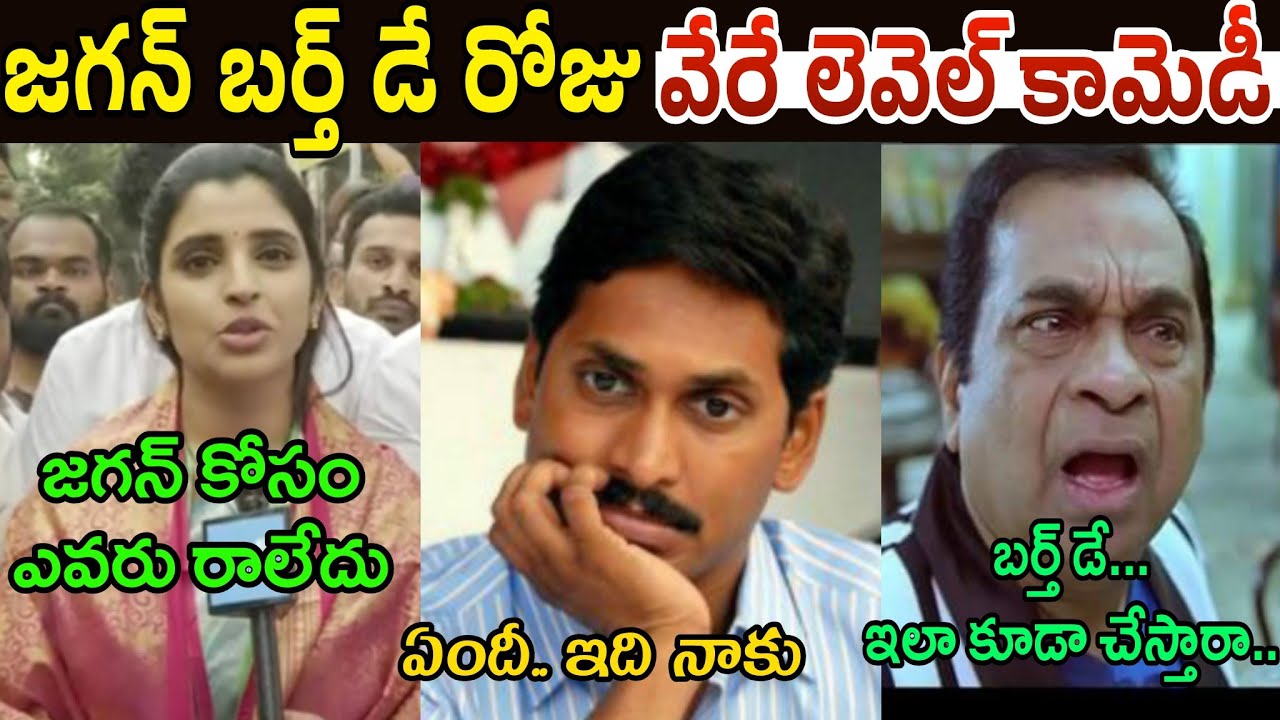 Jagan birth day comedy troll |Shyamala Comedy comments on jagan ...
