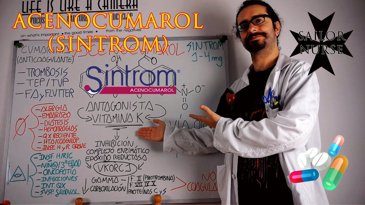 💊 Acenocumarol "Sintrom" (Anticoagulante) - YouTube