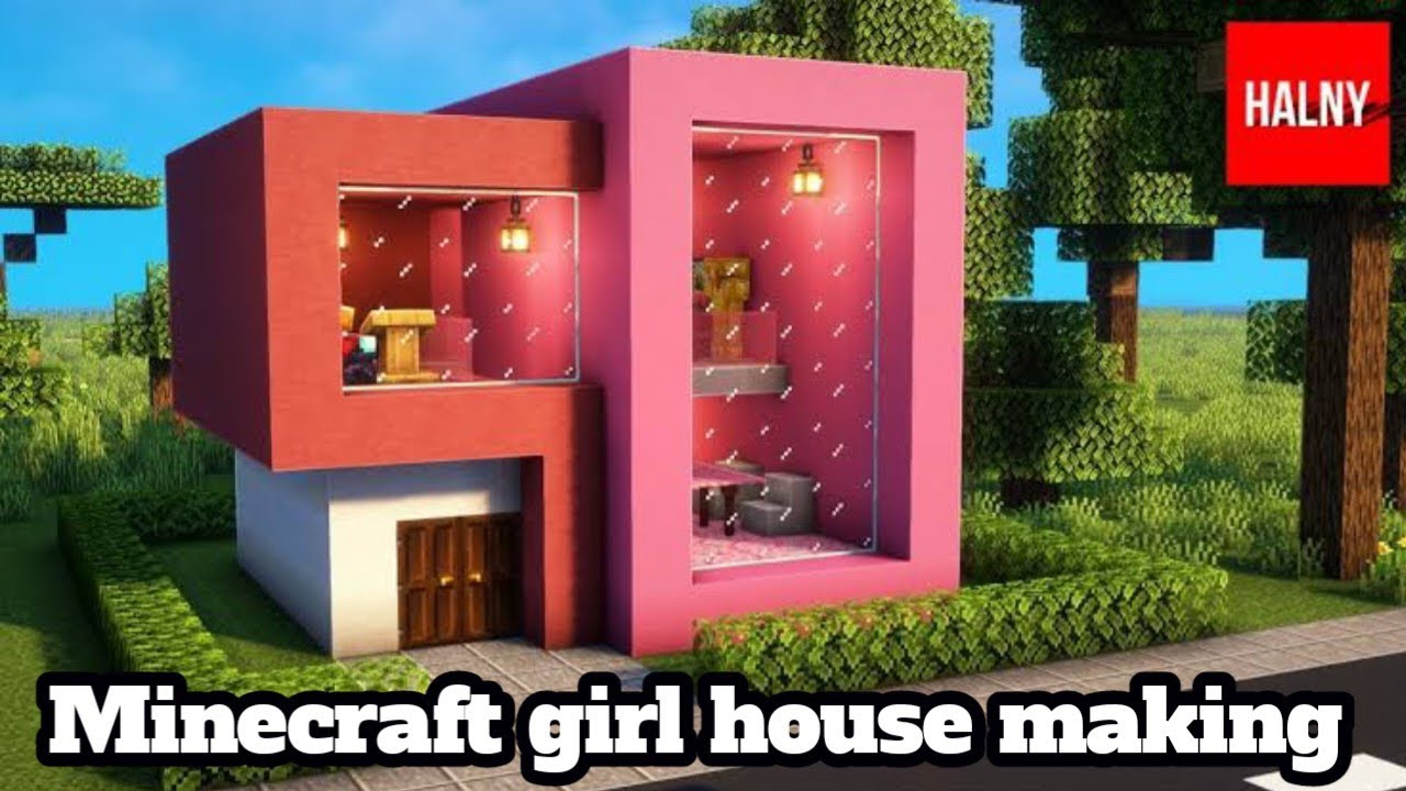 Minecraft Make the girl house|Minecraft Make modern house|interesting ...