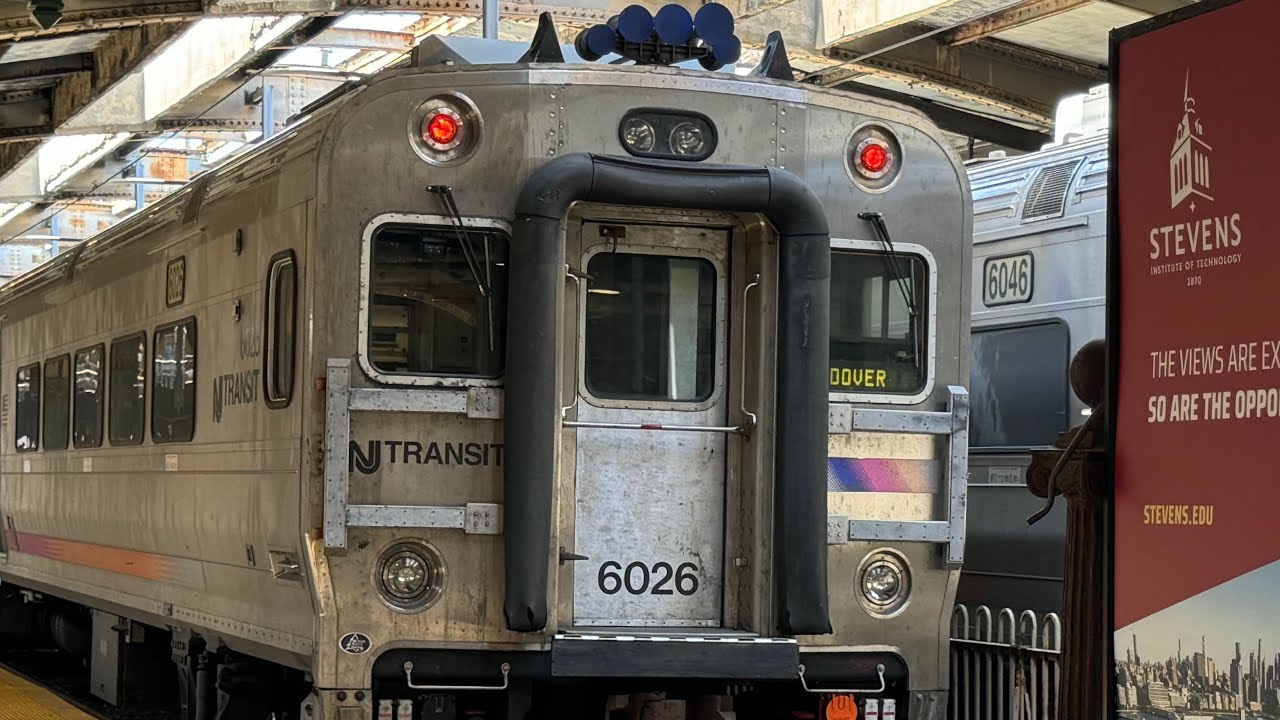 NJT Comet V Train Full Ride: Train #1001 from Hoboken to Dover via ...