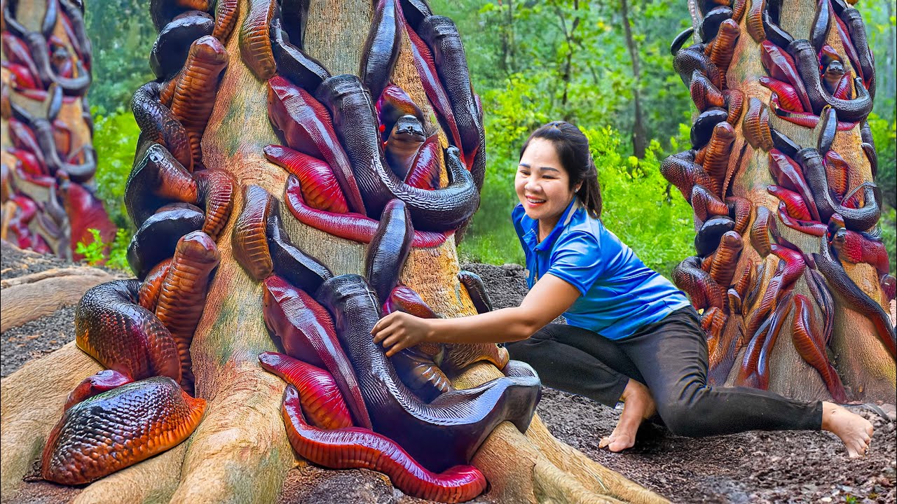Harvesting Giant Forest Leech Go to Market Sell, Prehistoric creature 3 ...