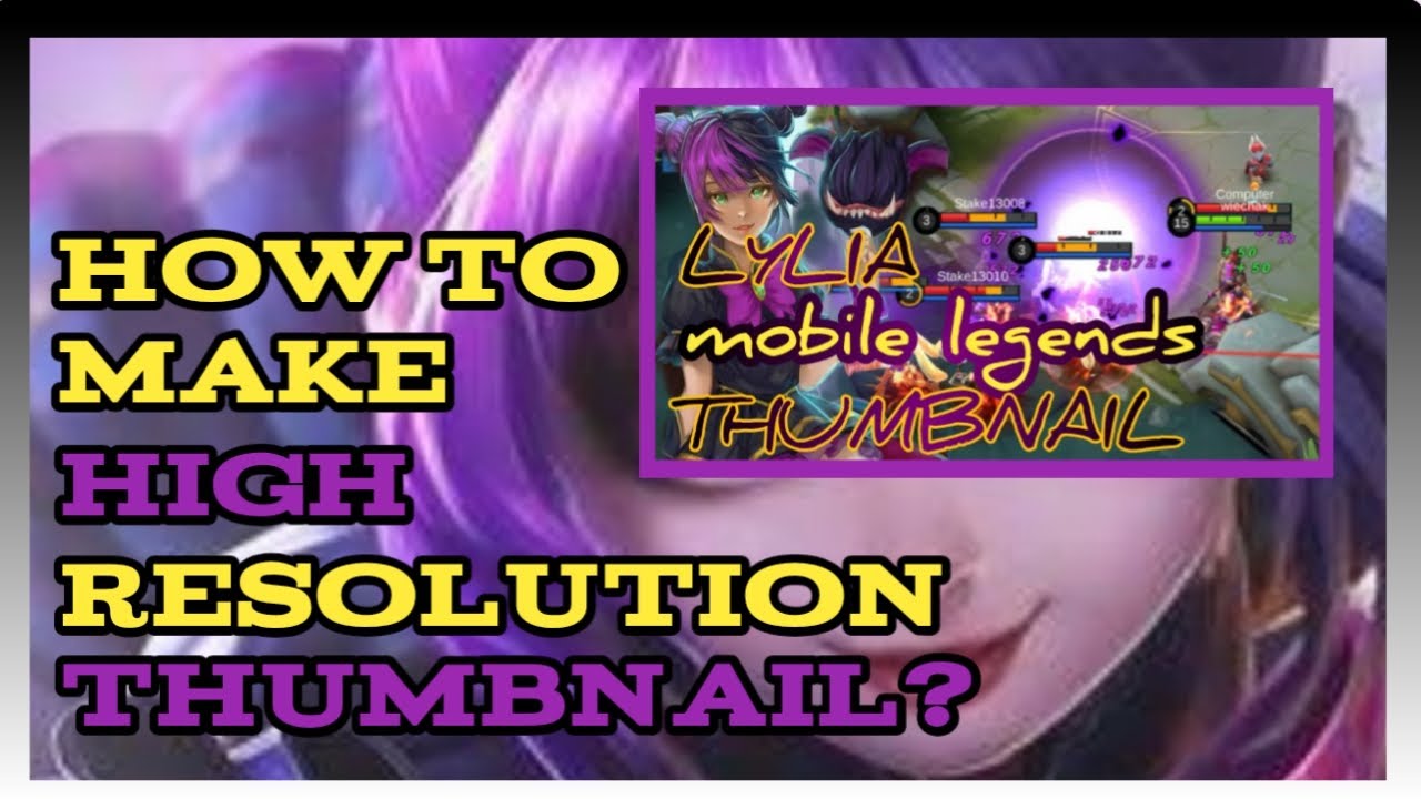 TUTORIAL: HOW TO MAKE HIGH RESOLUTION THUMBNAIL USING PIXELLAB ...